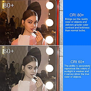 Cotanic G25 LED Globe Light Bulbs, 5W Vanity Light Bulb (60W Equivalent),Daylight 4000K,Non-dimmable Makeup Mirror Lights for Bedroom,Led Bathroom Light Bulbs,E26 Medium Screw Base,500lm,Pack of 4