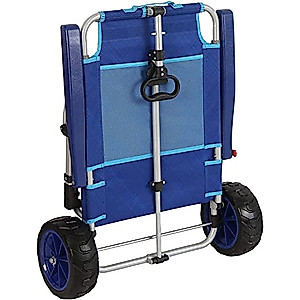 2-in-1 Beach Day Folding Lounge Chair+Cargo Cart Outdoors Sunbathing | Sun Chair Tanning Chair Portable Lightweight Lounger Patio Collapsible Combination Car