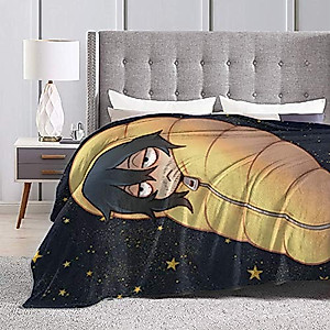 Darkt Burrito Shota Aizawa Flannel Air Conditioning Blanket Warm Throw Blanket Quilt Suitable All Seasons for Couch Bed Sofa 80x60 Inch for Adult