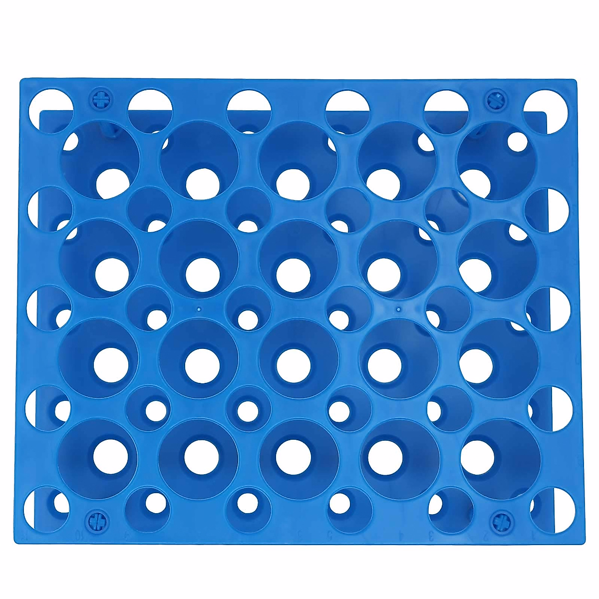 Centrifuge Tube Rack,2 Pieces Detachable Test Tube Rack Holder 50-Well Plastic Stand for 15ml 50ml Tube