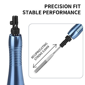 SI FANG Turbine Reciprocating Pneumatic Ultrasound Grinder Micro Pneumatic Air Pencil Die Grinder Kit for Mould Metal Lapping Filing Grinding Buffing Polishing Sanding Tools