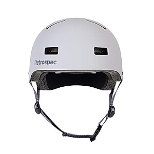 Retrospec CM-1 Bicycle / Skateboard Helmet for Adult Commuter, Bike, Skate , Matte Slate, 51-55 cm / Small