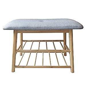 Tyewmiy Free Standing Shoe Racks Shoe Rack, CShoe Changing Stool, Home can sit Shoe Cabinet, Living Room entryway Storage Stool, Shoe Bench