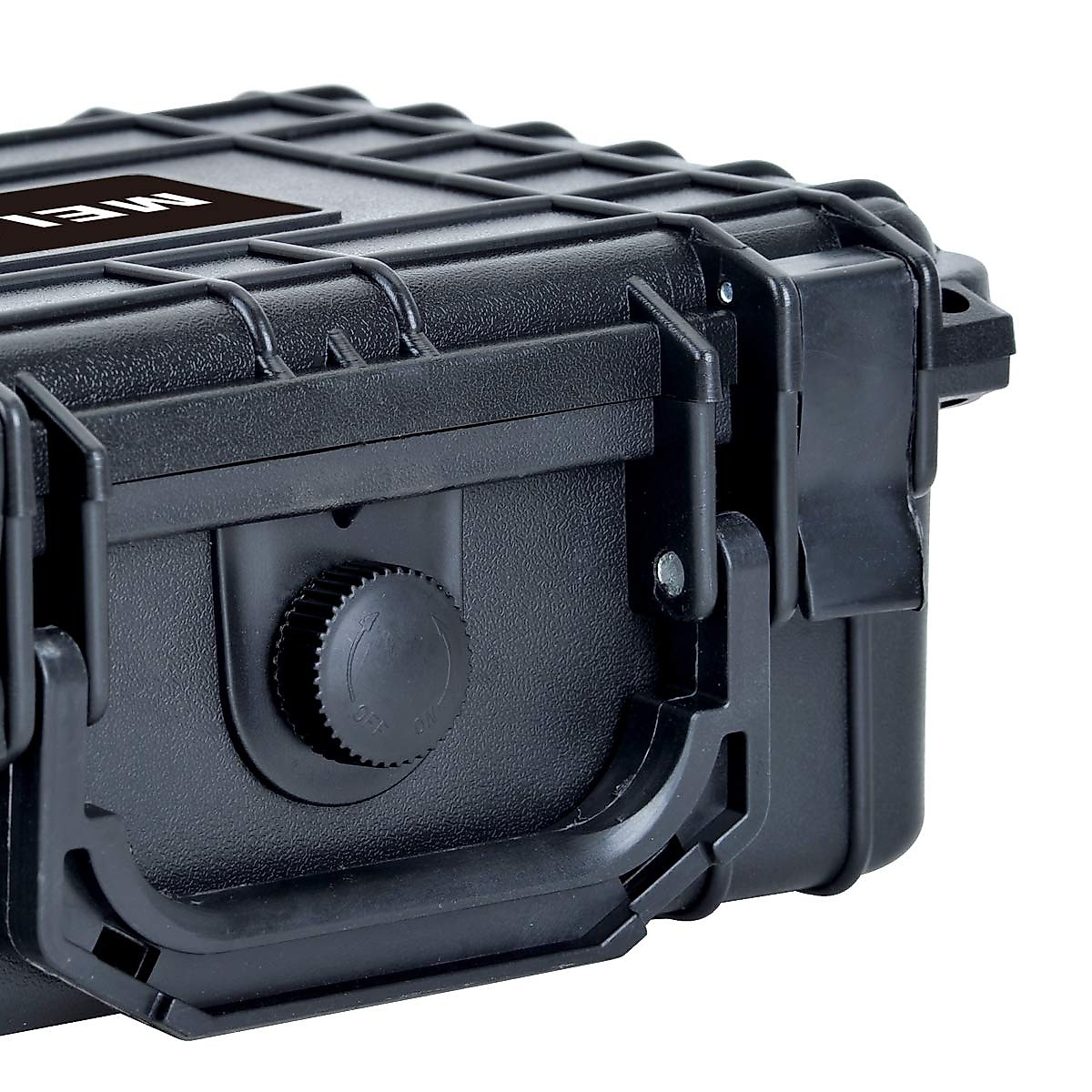 MEIJIA Portable All Weather IP67 Waterproof Protective Case, Hard Case,Camera Case With Customizable Foam,Fit Use of Drones, Cameras,Equipments, 8.12”x6.56”x 3.56”, Elegant Black