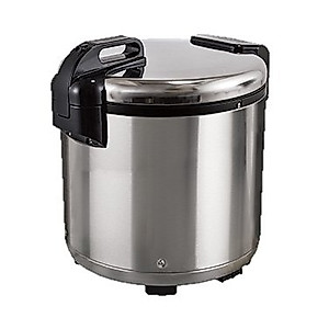 Winco Stainless Steel Electric Rice Warmer 100 Cup Cooked Rice Capacity