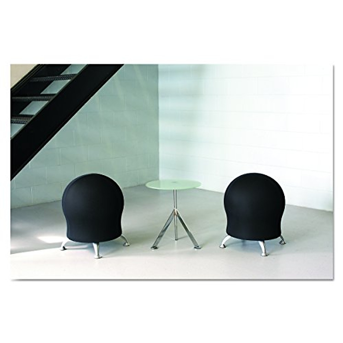 Safco Zenergy Ball Chair - Low Profile Active Seating to Improve Posture & Muscle Strength - 23" or 20" Seat Heights - 250 lb Capacity - Black - Pefrect at Office Desk & Classrooms
