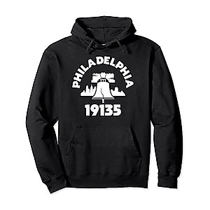 Philly Neighborhood 19135 Zip Code Philadelphia Liberty Bell Pullover Hoodie