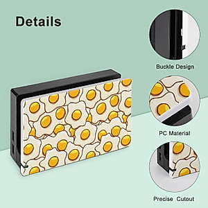 Fried Eggs Anti Scratch Dust Cover Compatible with Switch Dock Replacement Print Skin Shell