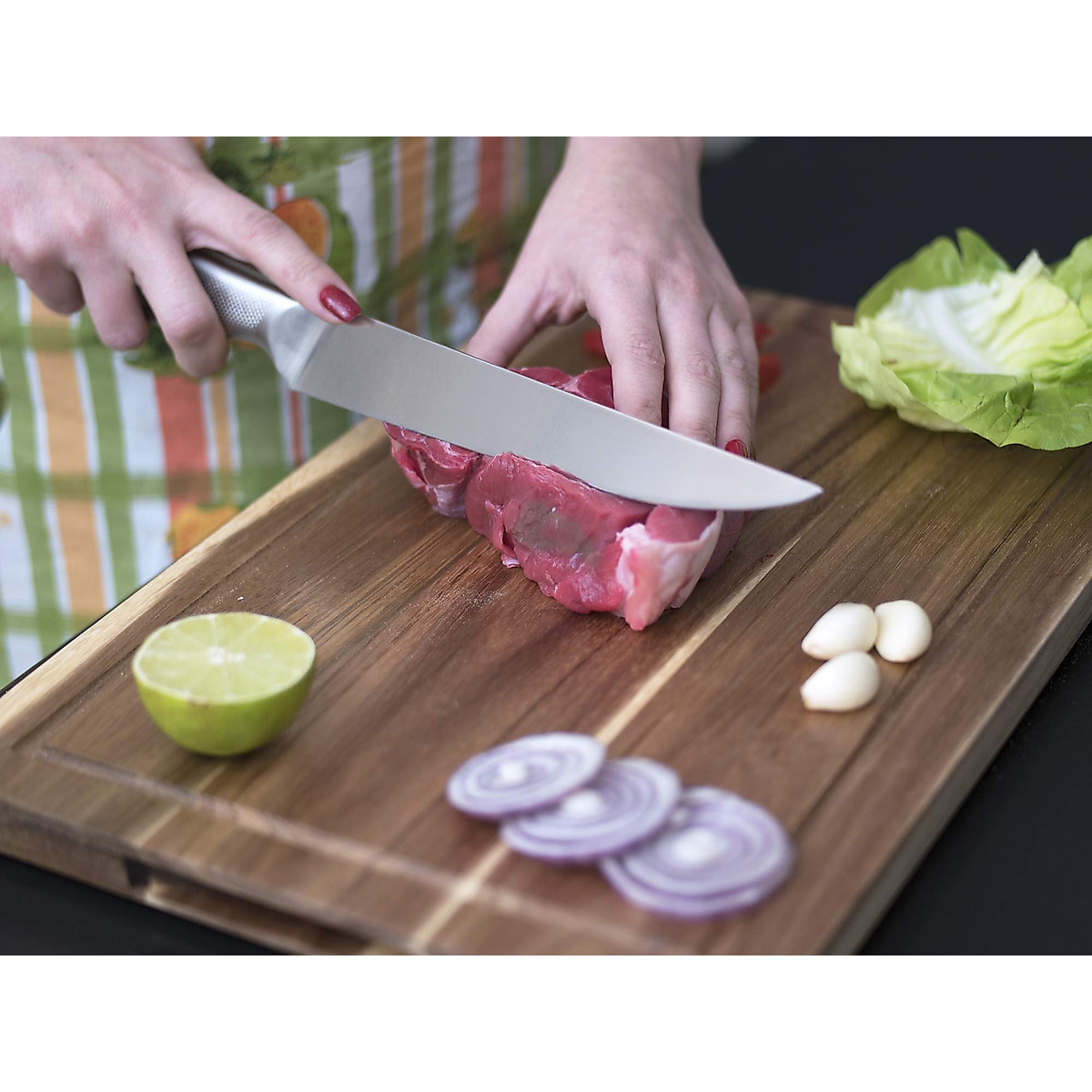 Ross Henery Professional, Japanese Style, 9 Piece Chefs Knife Set in Case with Protective Sheaths