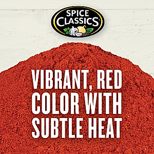 Spice Classics Paprika, 16 oz - One 16 Ounce Container of Red Paprika Seasoning, Perfect as a Garnish or Use on Pork, Chicken, Soup, Pastas, Fish and More