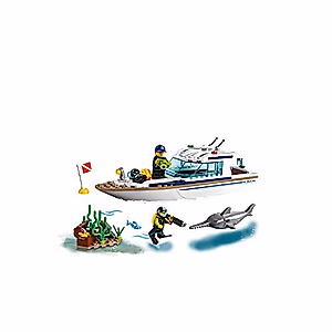 LEGO City Great Vehicles Diving Yacht 60221 Building Kit (148 Pieces)