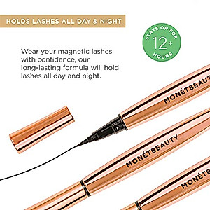MonétBeauty Magnetic Eyeliner Pen, Ultra Precise, Smudge Proof and All-Day Lasting (5ml)