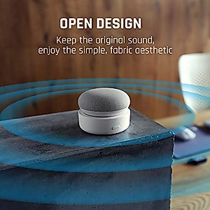Portable Battery Base for Google Nest Mini 2, GGMM N2 10000mAh Nest Mini 2 Rechargeable Charger Stand Docks, White (Nest Mini or Charge Cord not Included)