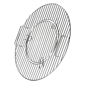 VEVOR 21 inch 22 inch, Round Grates Kettle Charcoal Grill Replacement Parts for Outdoor Cooking, Barbecue Camping, Picnic, Backyard, Silver