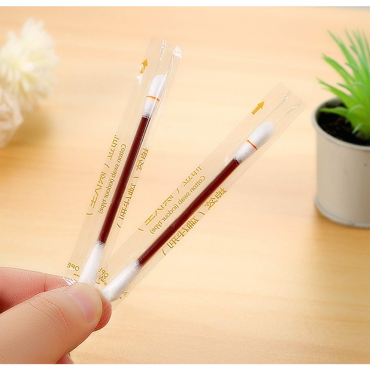 50 Disposable Iodophor Swabs Outdoor Supplies Medical Iodine Individually Packaged Iodine Swabs for Nose Care