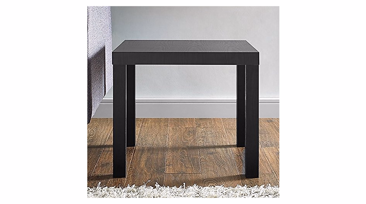 Ameriwood Home Parsons Black End Table - Modern & Sturdy