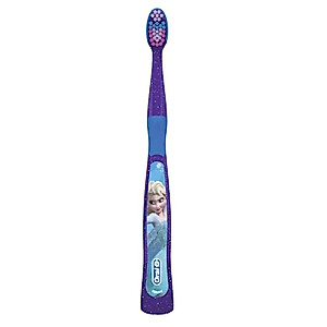 Oral-B Kids Frozen Characters Toothbrush for Little Girls 3+ Years Old, Extra Soft (Pack of 6)