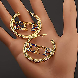 CENWA Sorority Earrings Sorority Gift Greek Sorority Jewelry Gift (SGR earrings)