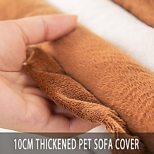 Funnyfuzzy Coloured Plaid Square Pet Mat Bed Couch Cover, Funny Fuzzy Multipurpose Couch Cover, Garden Cotton Washable Protective Floor Furniture Cover(Size:50X180CM,Color:B)