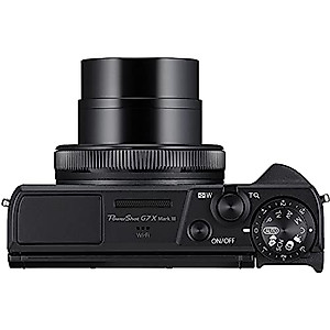 Camera PowerShot G7 X Mark III Digital Camera (Black) Bundle with SanDisk 64GB Memory Card, 12" Flex Tripod, High Speed Card Reader, Photo Kit (20 Items)