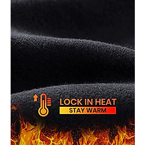 Ewedoos Fleece Lined Leggings with Pockets for Women - Thermal Warm Workout Winter Leggings for Women Yoga Pants for Women New Black