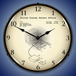 Collectable Sign and Clock Gaming Console Video Game System 1986 5 of 29 Gaming Patents Clocks
