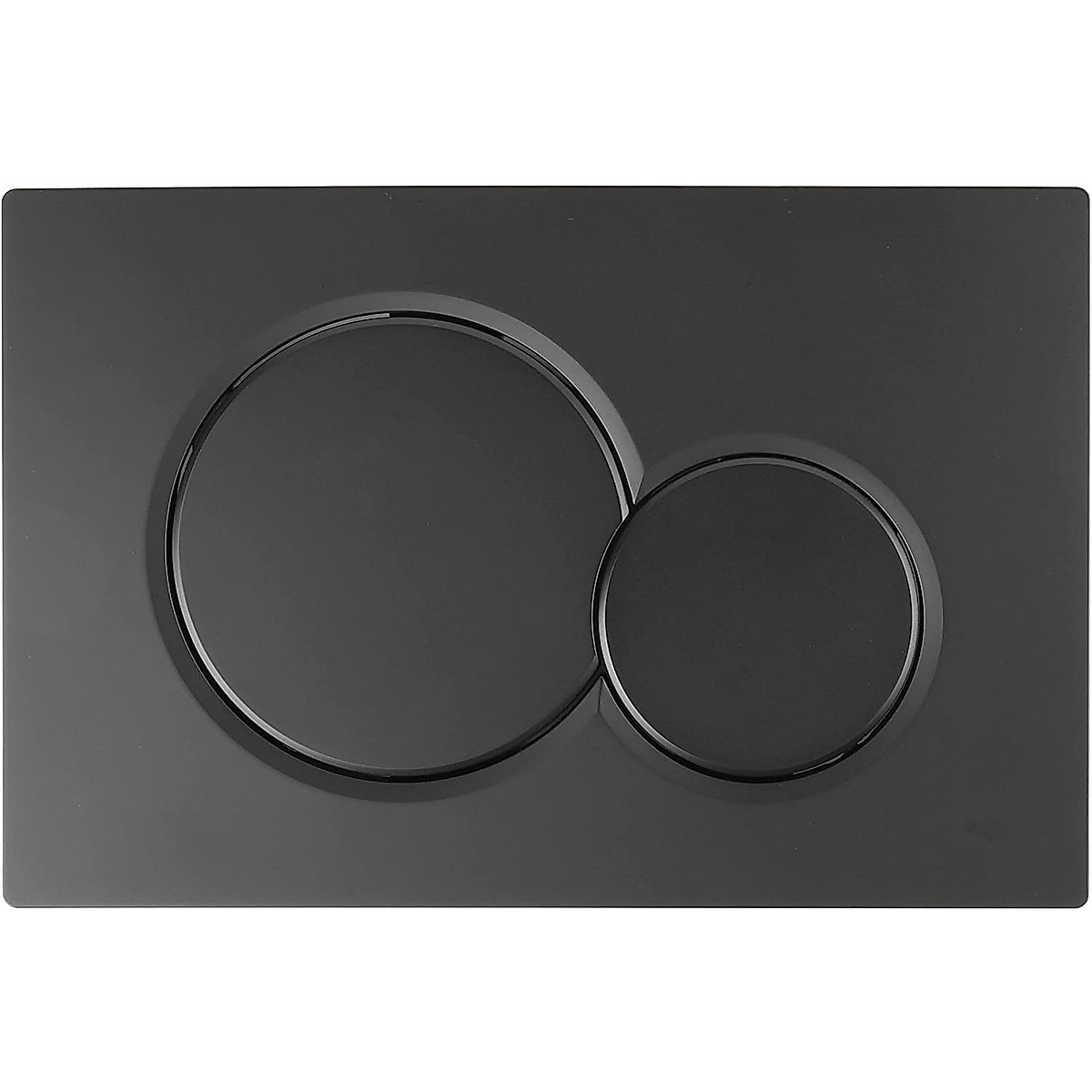 Dual Flush Actuator Plate Front Actuation Compatible with Geberit 115.770.46.6, Matte Black