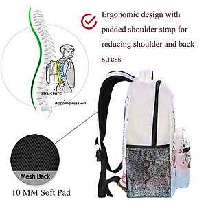Wamika Mermaid Dab Unicorn Kids Backpack School Bookbags Girls Boys