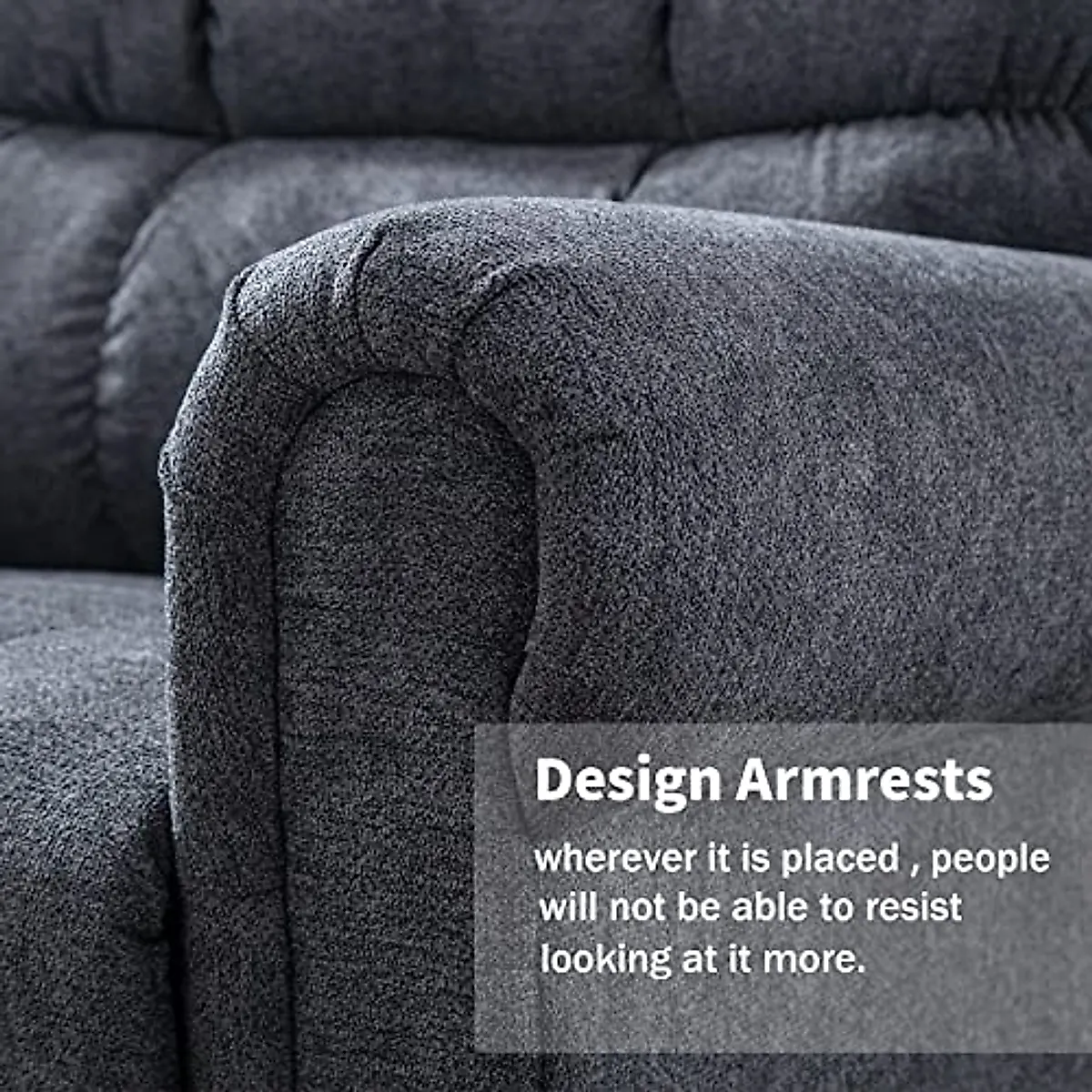 ANJ Large Power Lift Recliner Chair with Massage and Heat for Elderly Big People, Electric Wide Recliners, Heavy Duty and Safety Motion Fabric Reclining Mechanism with USB Ports, Side Pocket, Grey