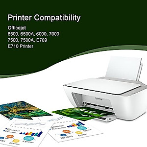 920xl ink cartridges combo 4-pack Compatible Ink WISETA Replacement for HP 920XL High-Yield Ink Cartridge to use with Officejet 6500 6500A 6000 7000 7500 7500A Printer ( Black, Cyan, Magenta, Yellow )