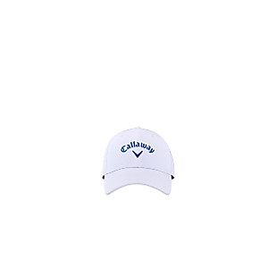 Callaway Unisex Adult Baseball Cap, White/Deep Cobalt