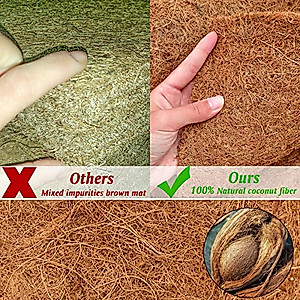 2 Pack No Slip Ice and Snow Carpet- 16 × 118 inches Natural Coconut Fiber Carpet Mat Walking Safety, Winter Walkway Carpet Runner for Front Door Hallway Stairs, Outdoor Patio Porch Garden