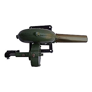 Simond Store Hand Crank Blacksmithing Forge Blower,11 Inch Cast Aluminum Casing, Heavy Duty Manual Forge Blower for Farrier Blacksmith Coal Forge Firepot BBQ Outdoor Cooking Camping