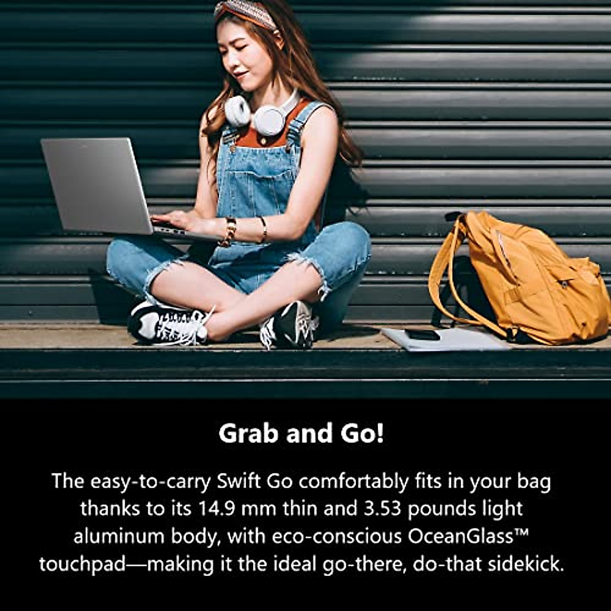 Acer Swift Go 16 Thin & Light Laptop | 16" 1920 x 1200 100% sRGB 400nit Display | Intel Core i5-1335U | Intel Iris Xe Graphics | 8GB LPDDR5 | 512GB Gen 4 SSD | Intel WiFi 6E AX211 | SFG16-71-52SD