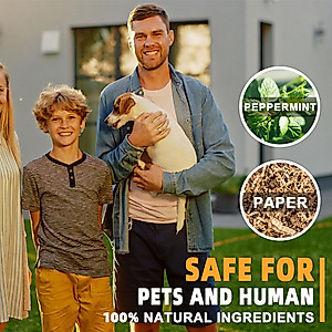 Ksqurelnb Deer Repellent, Rabbit Repellent Outdoor, Deer and Rabbit Repellent for Plants, Powerful Rabbit Repellent for Darden, Deer Deterrent for Darden, Deer Away, Rabbit Deterrent for Yard - 8P