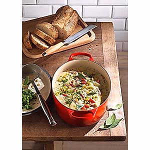 Le Creuset Enameled Dutch Oven Cast Iron Signature Oval Casserole, 31cm, 6.75 Qt, Cerise