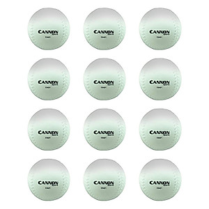 Cannon Sports Sponge Center Softballs for Batting Practice & Training (One Dozen, 12-Inch)