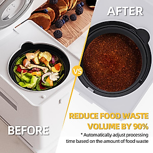 DoubleTT Electric Indoor Compost Bin | 3L Smart Composter | Food Cycler with Big Capacity | Compost Machine for Apartment Countertop