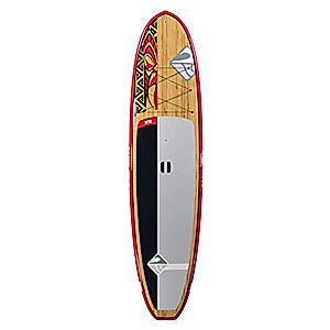 Boardworks Triton | Recreational Stand Up Paddleboard | Bombshell Epoxy Hardboard | 11' 6", Bamboo/Black (4440519518)