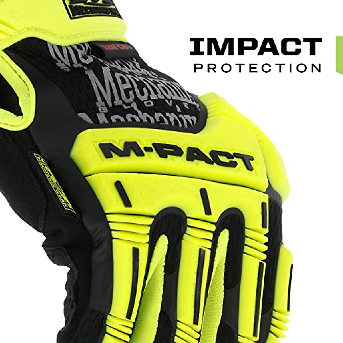 Mechanix WEARSMP-C91-010 Cut Resistant Gloves, Hi-Vis Yllw, L, PR,Fluorescent Yellow & Orange,Large