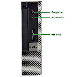 Dell OptiPlex 990 Ultra Small PC, Intel Core i5, 8GB RAM, 128GB SSD, 500GB HDD, Wireless Keyboard & Mouse, WiFi & Bluetooth, 22-inch FHD LED Monitor, 1080p Webcam, Windows 10 Home