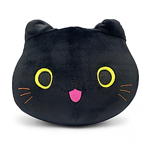 Pineapple Black Cat Plush Toy, Soft Cat Pillow Squishy Plushies, Cute Black Cat Stuffed Animals, Stuffed Cat Plushie, Black Cat Stuffy Kawaii Plush Toys for Girls, Boys, Kids (10 Inch)