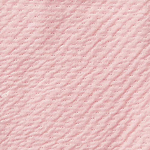 HonestBaby unisex baby Organic Cotton Matelasse Reversible Receiving Wearable Blanket, Pattern Play White/Pink, One Size US