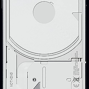 Nothing Phone1 5G Dual 256GB 8GB RAM Factory Unlocked (GSM Only | No CDMA - not Compatible with Verizon/Sprint) – White