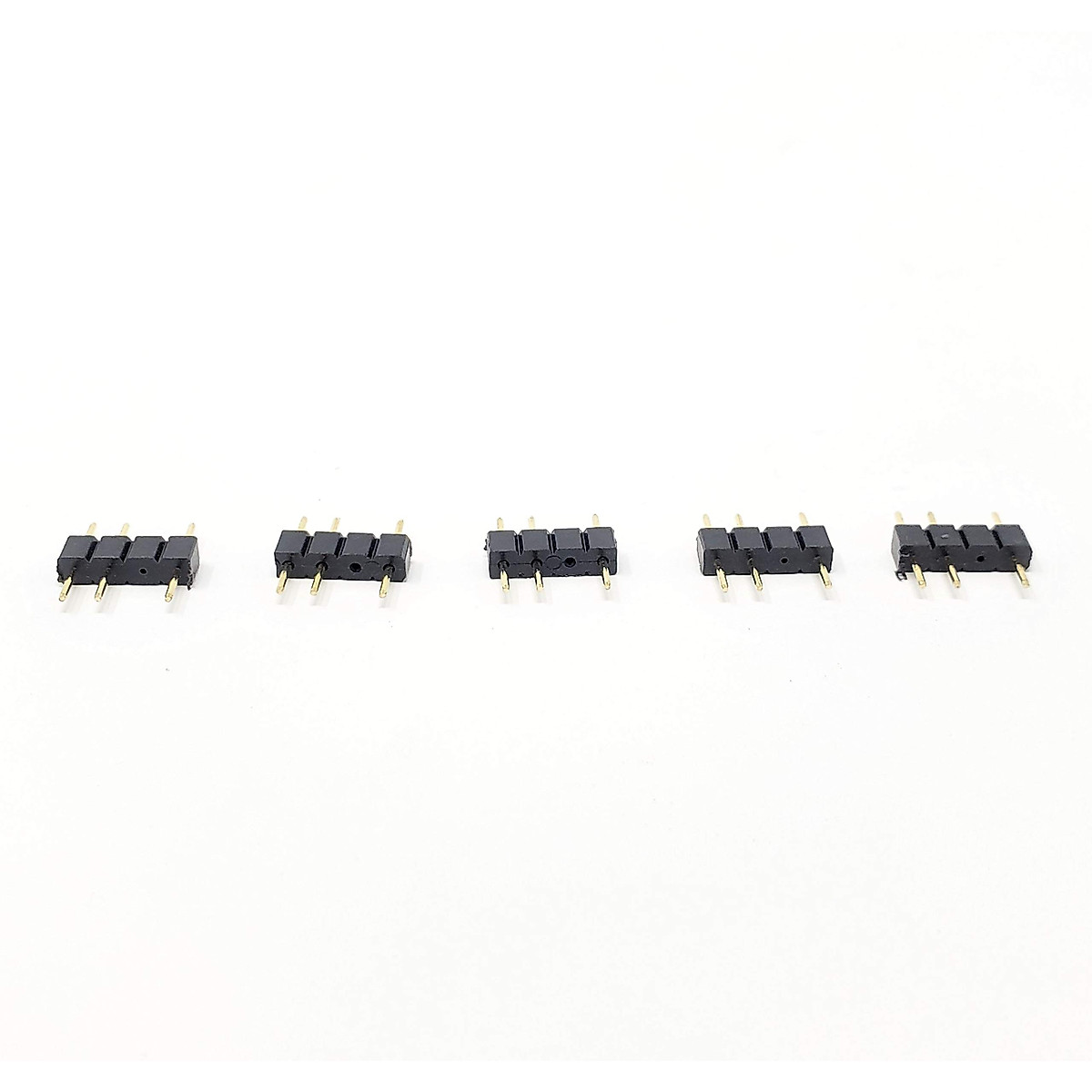 Micro Connectors 3-Pin Addressable RGB (ARGB) 1 to 4 Splitter Cable - 50cm with Male Pins (F04-04ARGB-50)