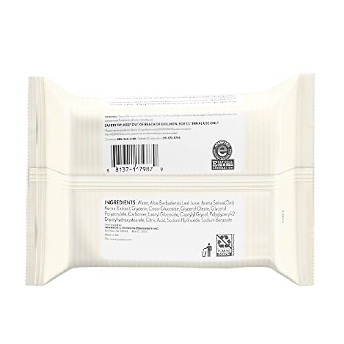 Aveeno Baby Fragrance Free Hand & Face Wipes with Oat Extract & Aloe, Cleansing & Moisturizing Baby Wipes for Sensitive Skin, Sulfate-, Alcohol-, & Paraben-Free, Hypoallergenic, 25 ct