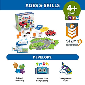 Learning Resources Switcheroo Coding Crew - 46 Pieces, Ages 4+ STEM Toy for Kids, Coding Toy, Interactive Robot