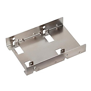 SilverStone SDP08 3.5" to 2.5" Bay Converter, Nickel-coated finish, SST-SDP08