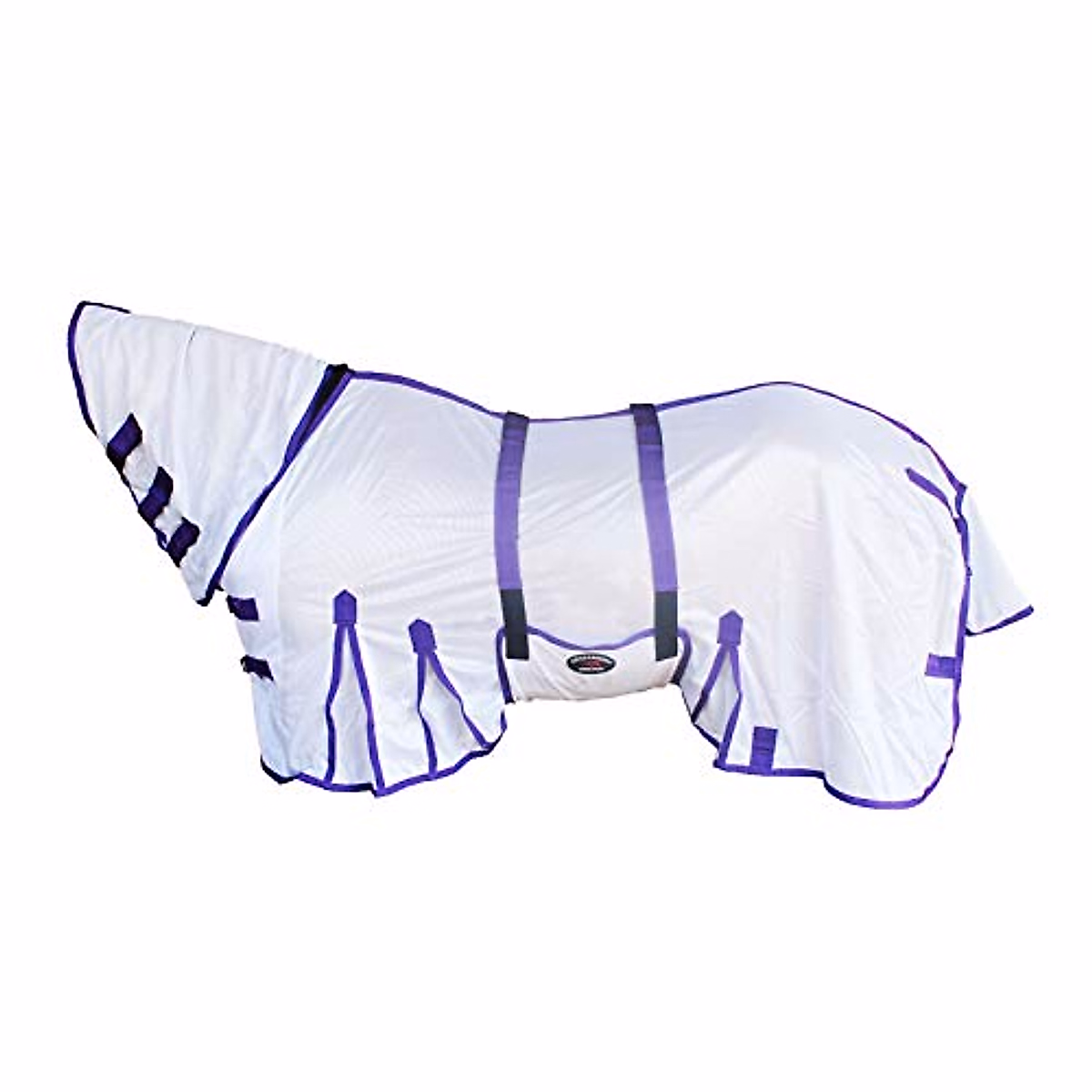 74" Horse Summer Mesh Scrim Sheet Full Neck FlySheet Bellyband Purple 73102