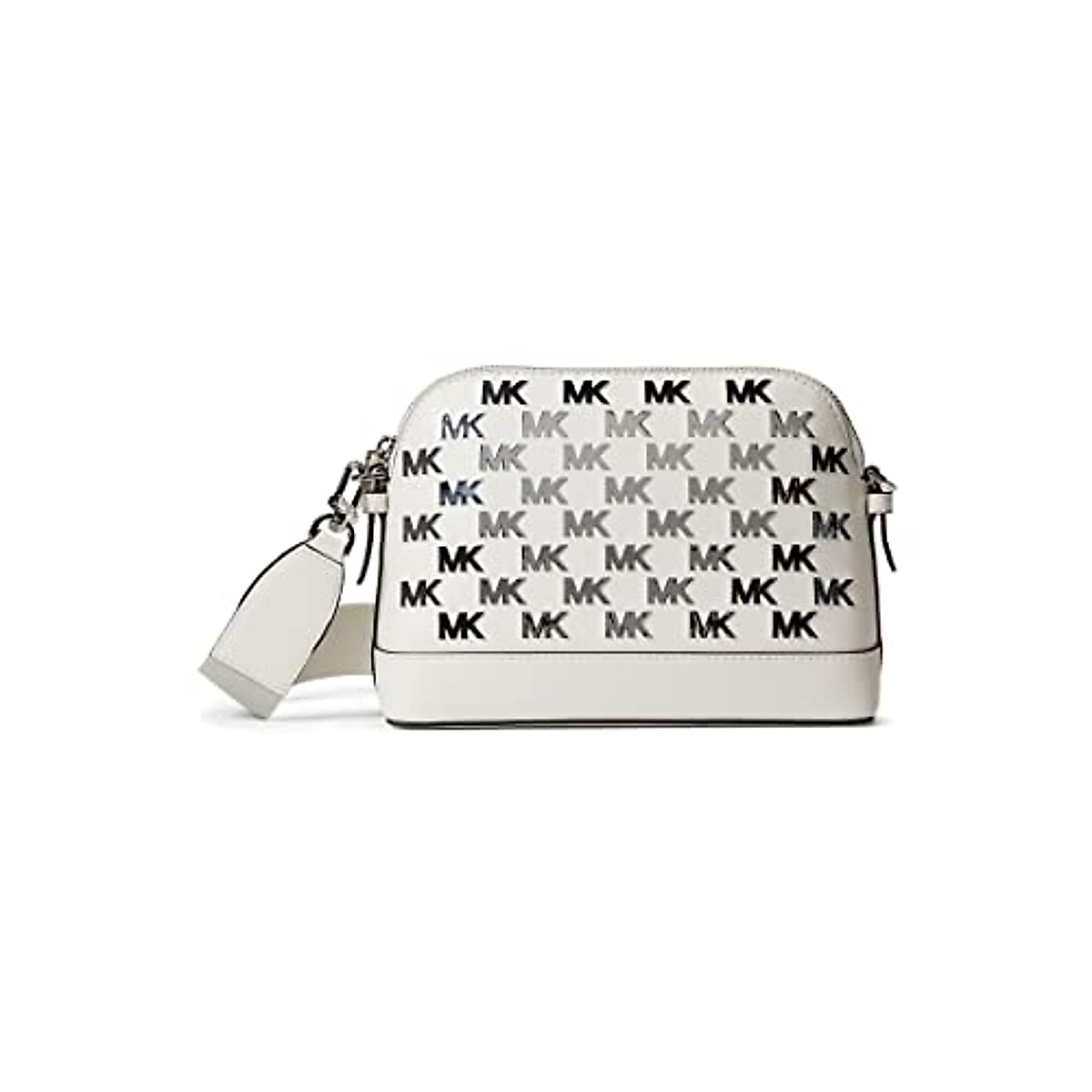 Michael Kors Jet Set Charm Large Dome Crossbody Optic White One Size